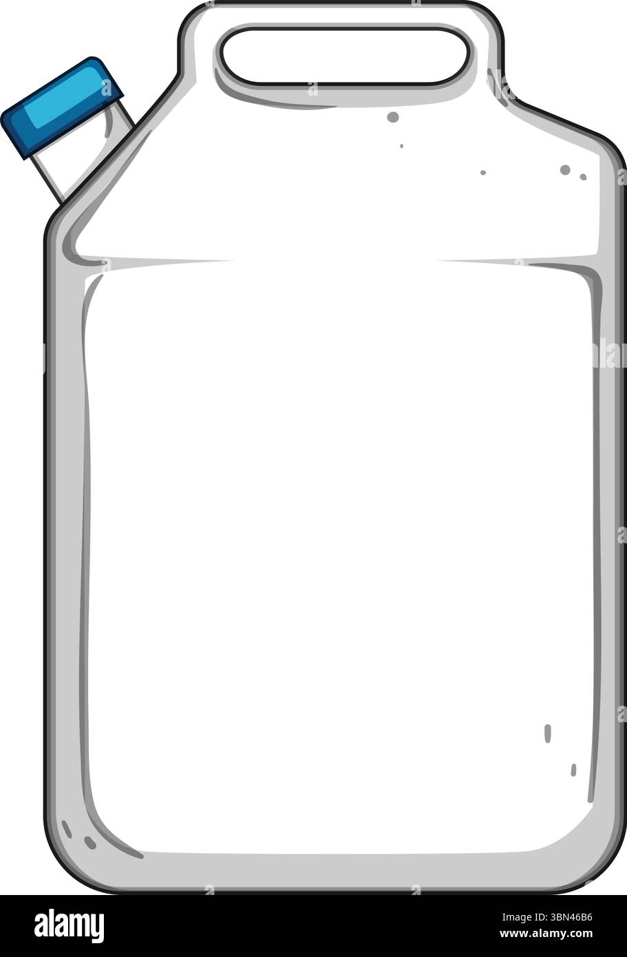 container canister plastic cartoon vector illustration Stock Vector ...