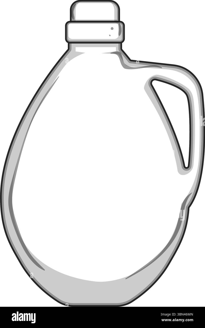 durable canister plastic cartoon vector illustration Stock Vector Image ...