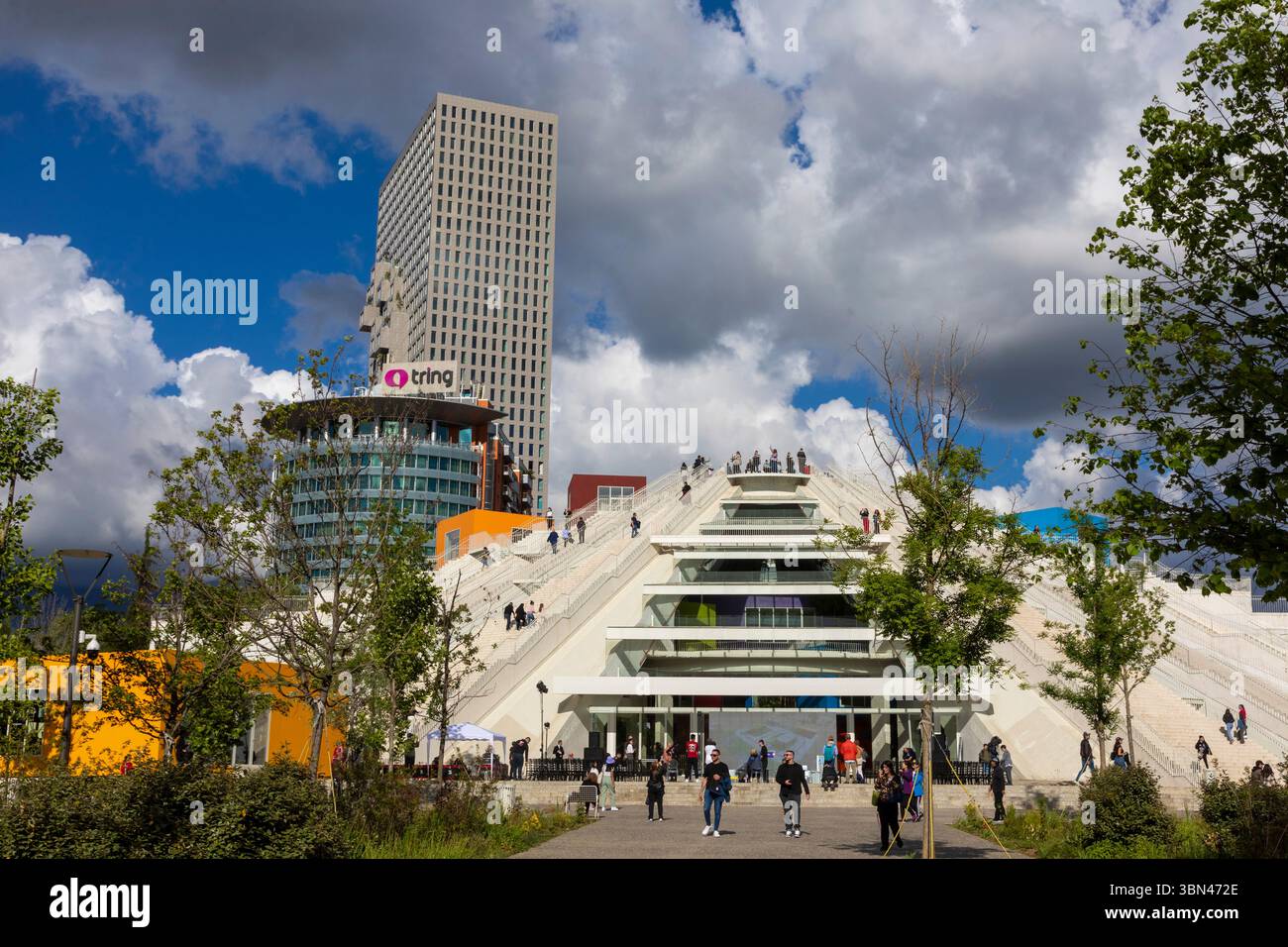 Tirana, Albania. The Pyramid of Tirana, formerly the Enver Hoxha Museum ...