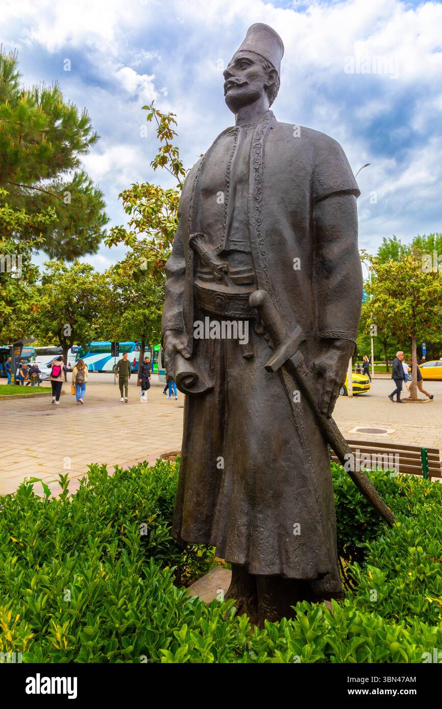 Tirana, Albania. Souleiman Pasha Square, memorial of Sulejman Pasha ...