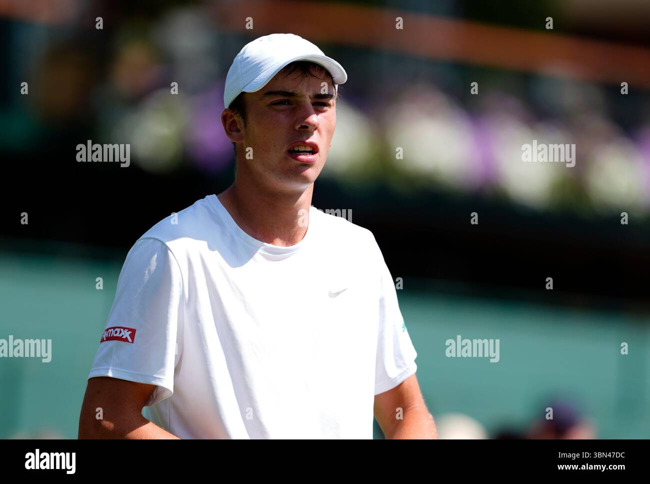 Oliver Tarvet ahead of his match against Leandro Riedi on day one of ...