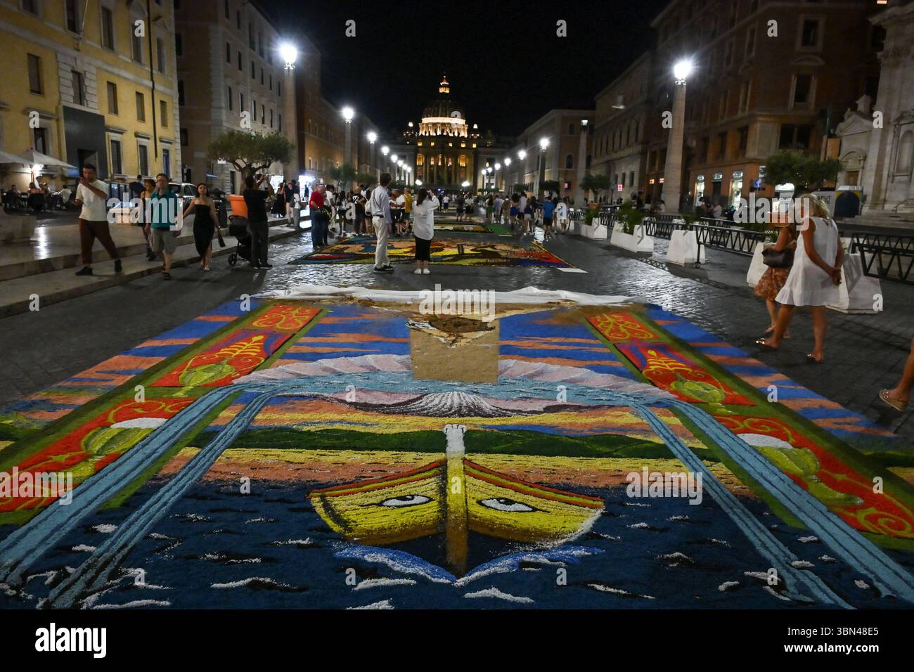 Artists create flowers mosaics for the historic tradition of the ...