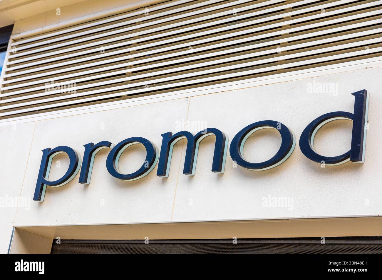 Promod store sign Stock Photo - Alamy