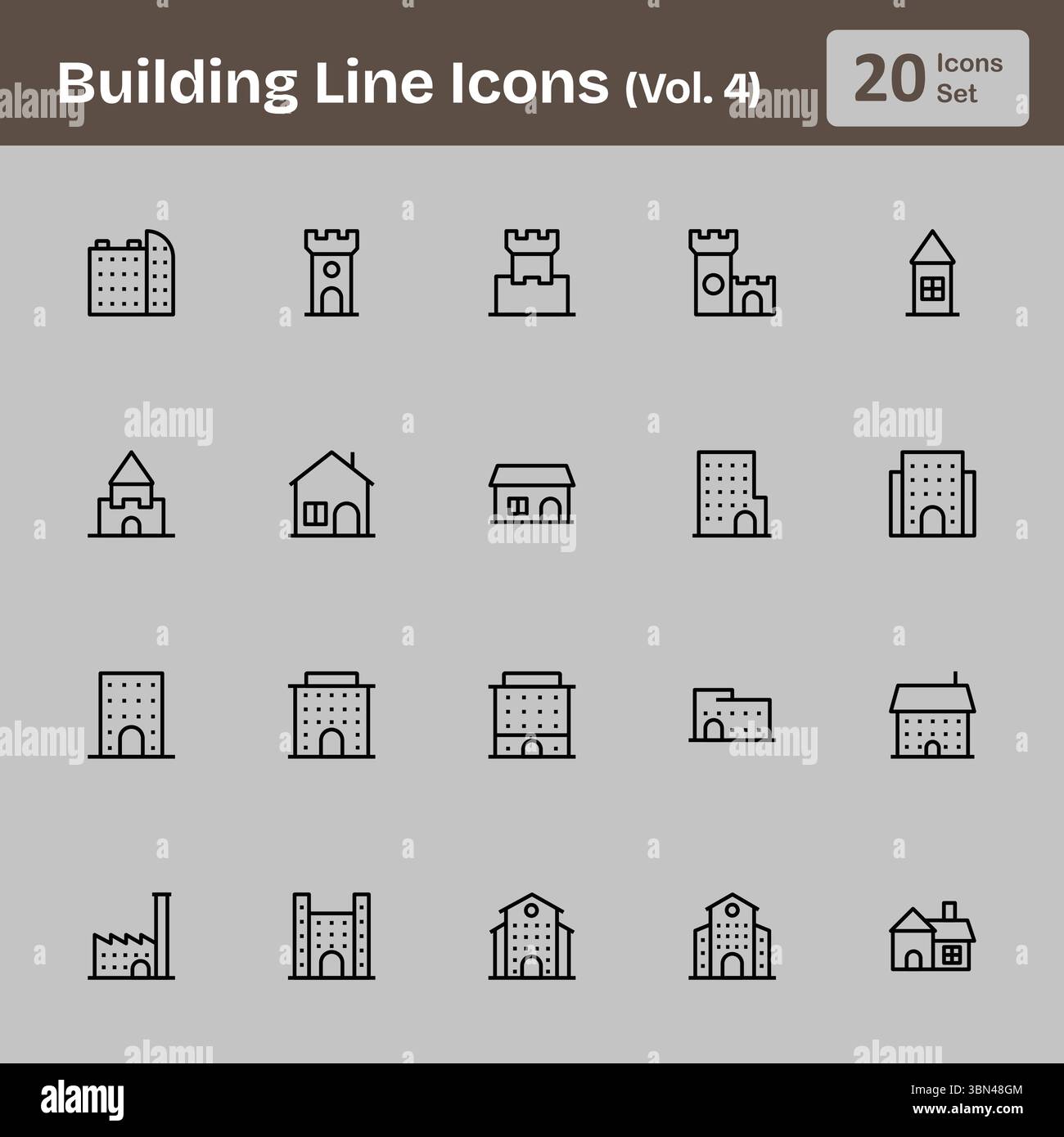 Exterior old apartment building Stock Vector Images - Alamy