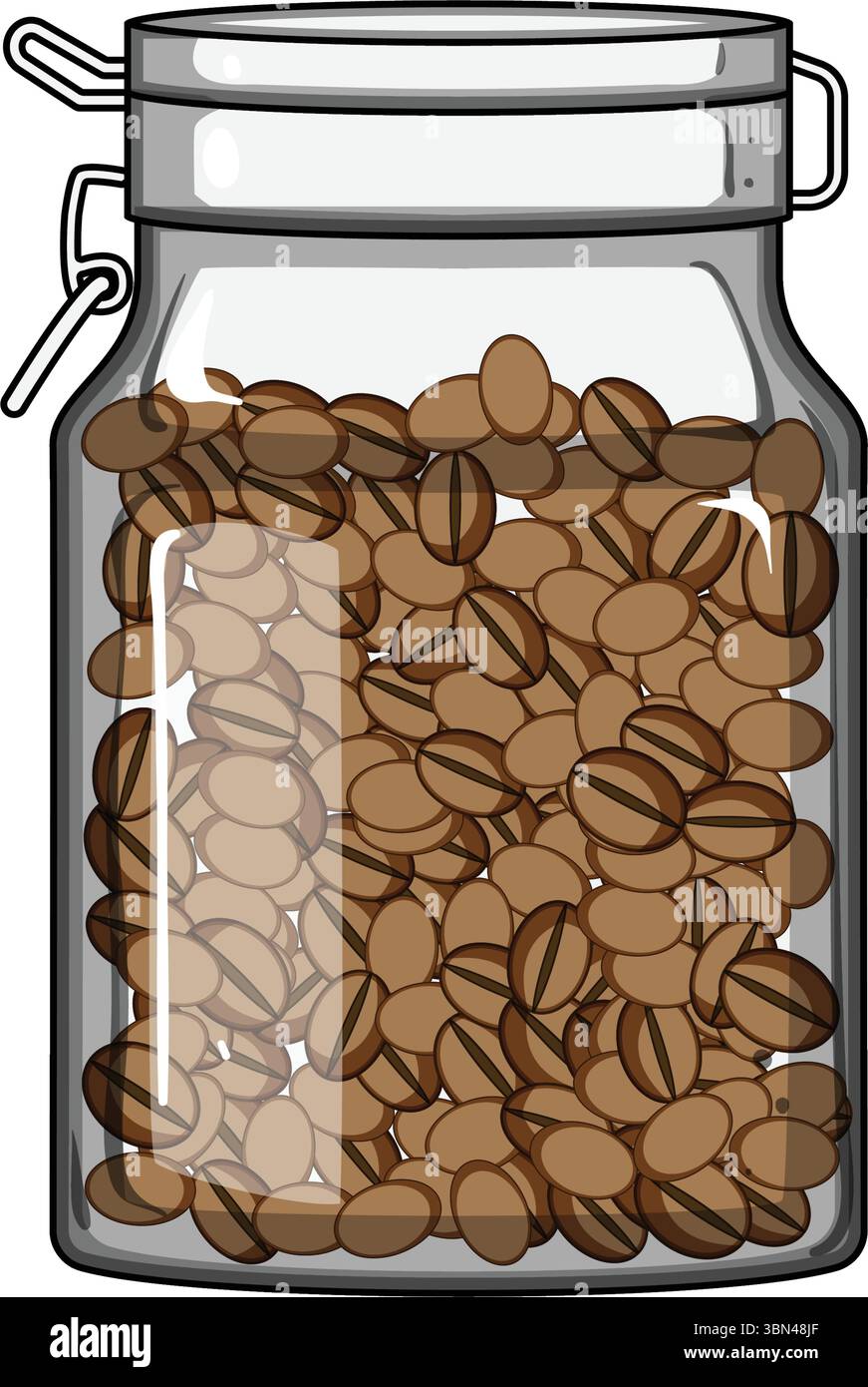 grounds coffee jar cartoon vector illustration Stock Vector Image & Art ...