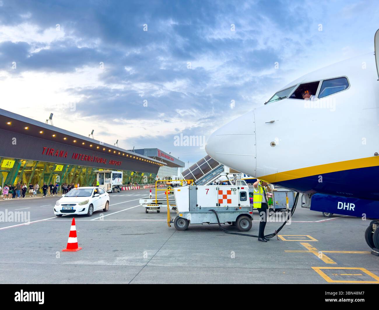Albania, Tirana, Tirana-Mere-Teresa International Airport. Ryanair ...