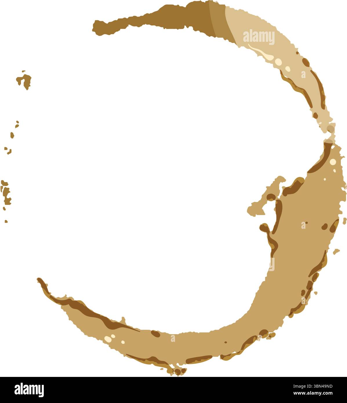 vinegar coffee stain cartoon vector illustration Stock Vector Image ...