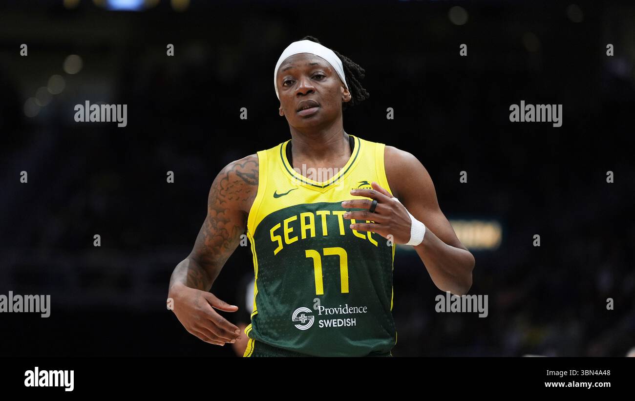 Seattle Storm guard Erica Wheeler in action against the New York ...
