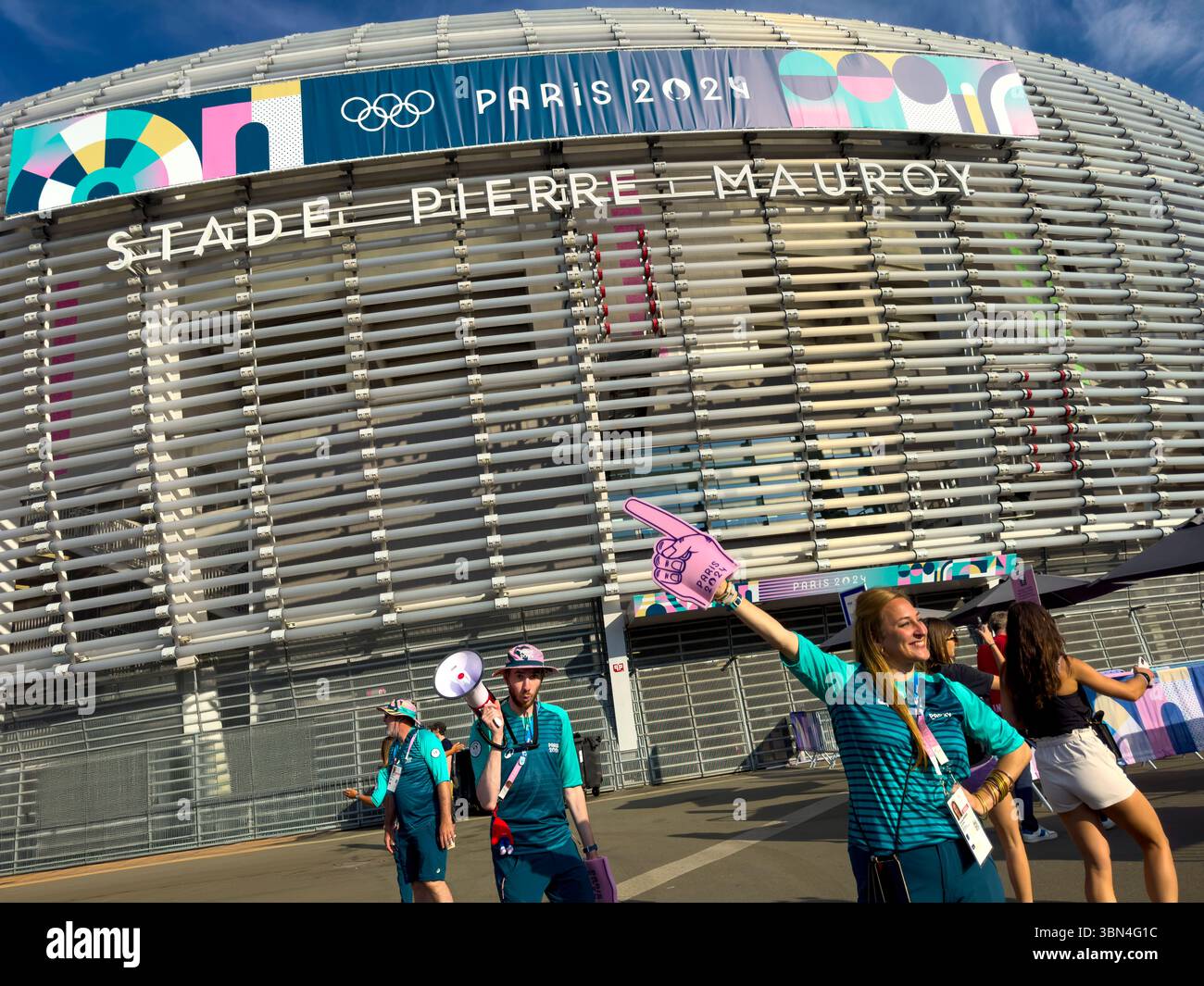 France, North, Lille. The large stadium, Stade Pierre Mauroy located in ...