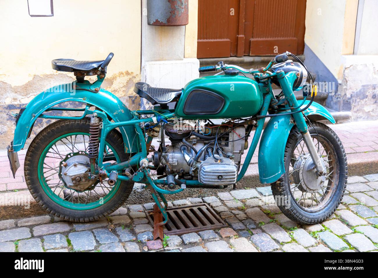 Motorcycle Ural M61, DNEPR MT-9 Stock Photo - Alamy
