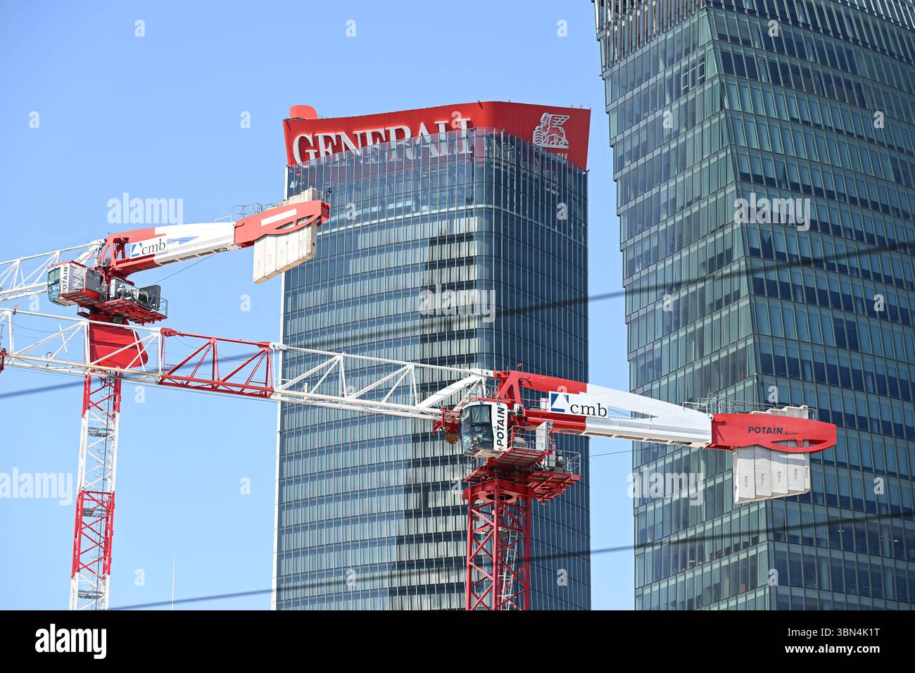 Milan, Italy. 30th June, 2025. the sign of the Generali insurance ...