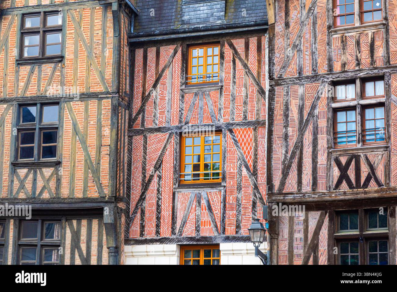France, Centre-Val de Loire, Indre-et-Loire, Tours. Old Tours district ...