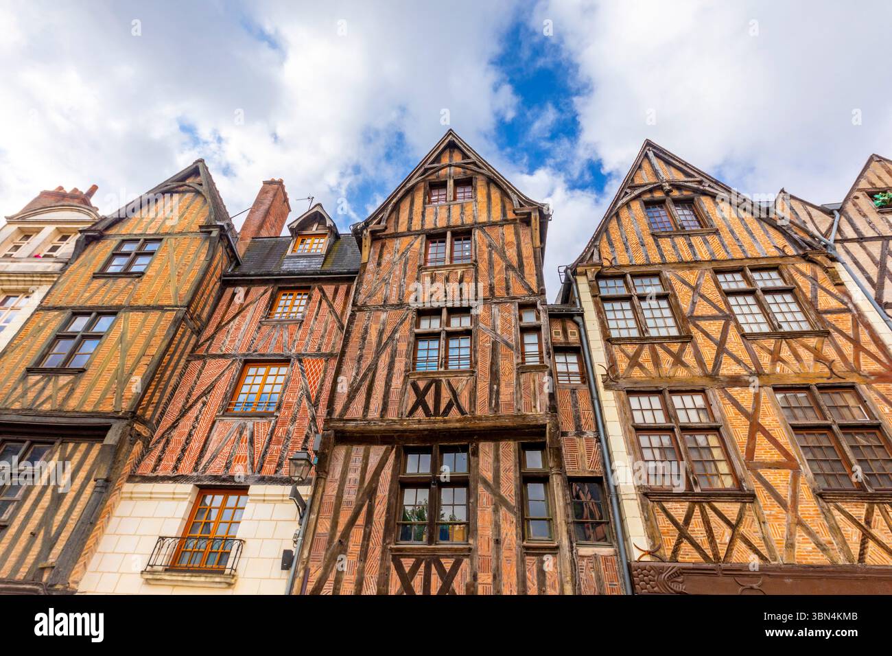 France, Centre-Val de Loire, Indre-et-Loire, Tours. Old Tours district ...