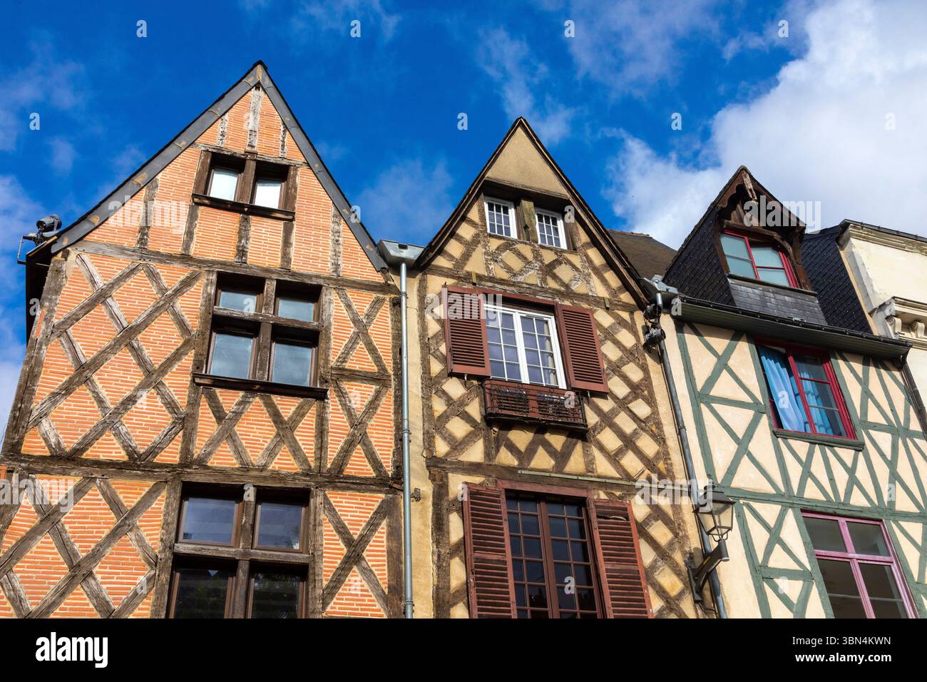 France, Centre-Val de Loire, Indre-et-Loire, Tours. Old Tours district ...