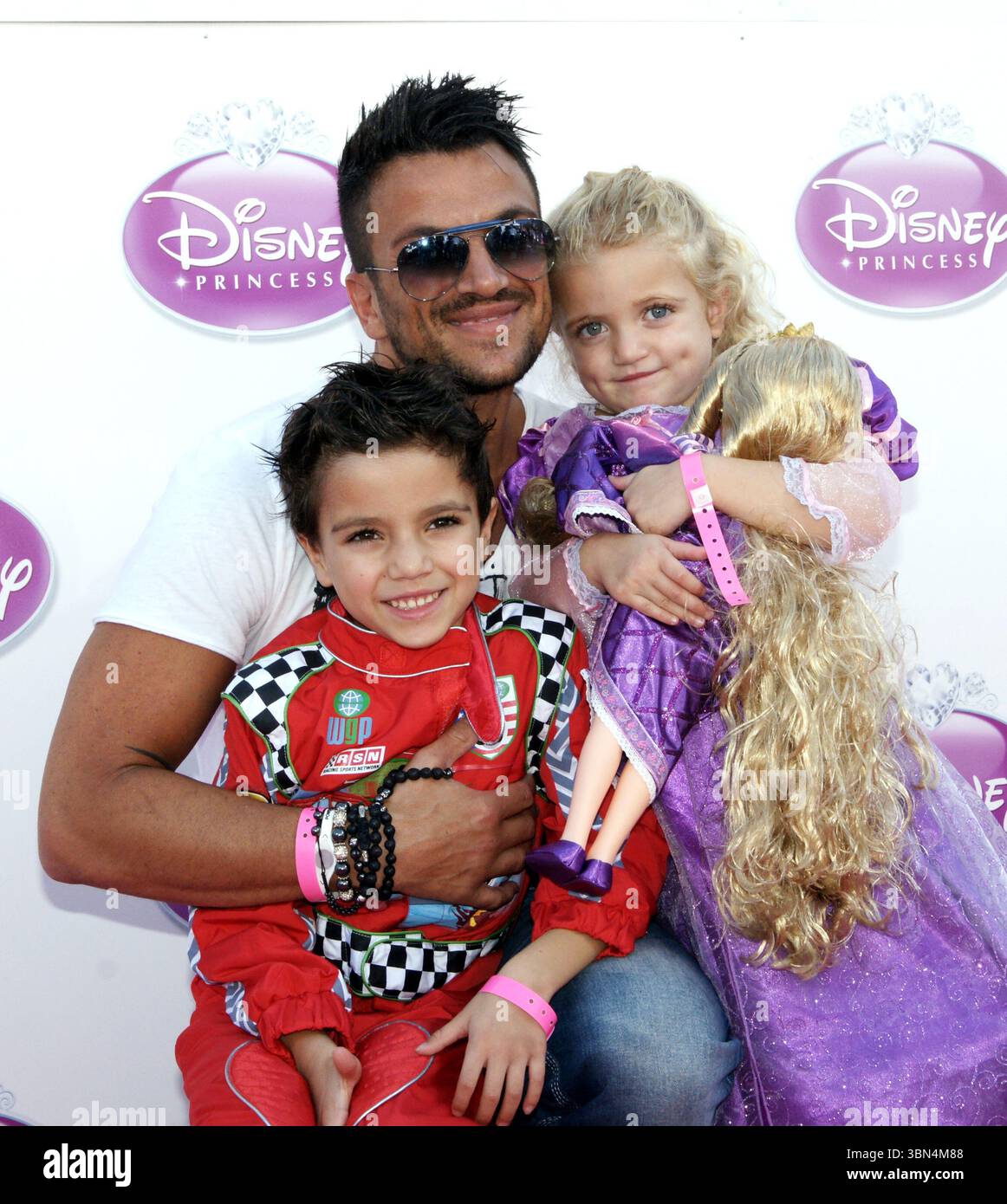 Peter Andre with Junior and Princess at Disney's Princess Royal Court ...