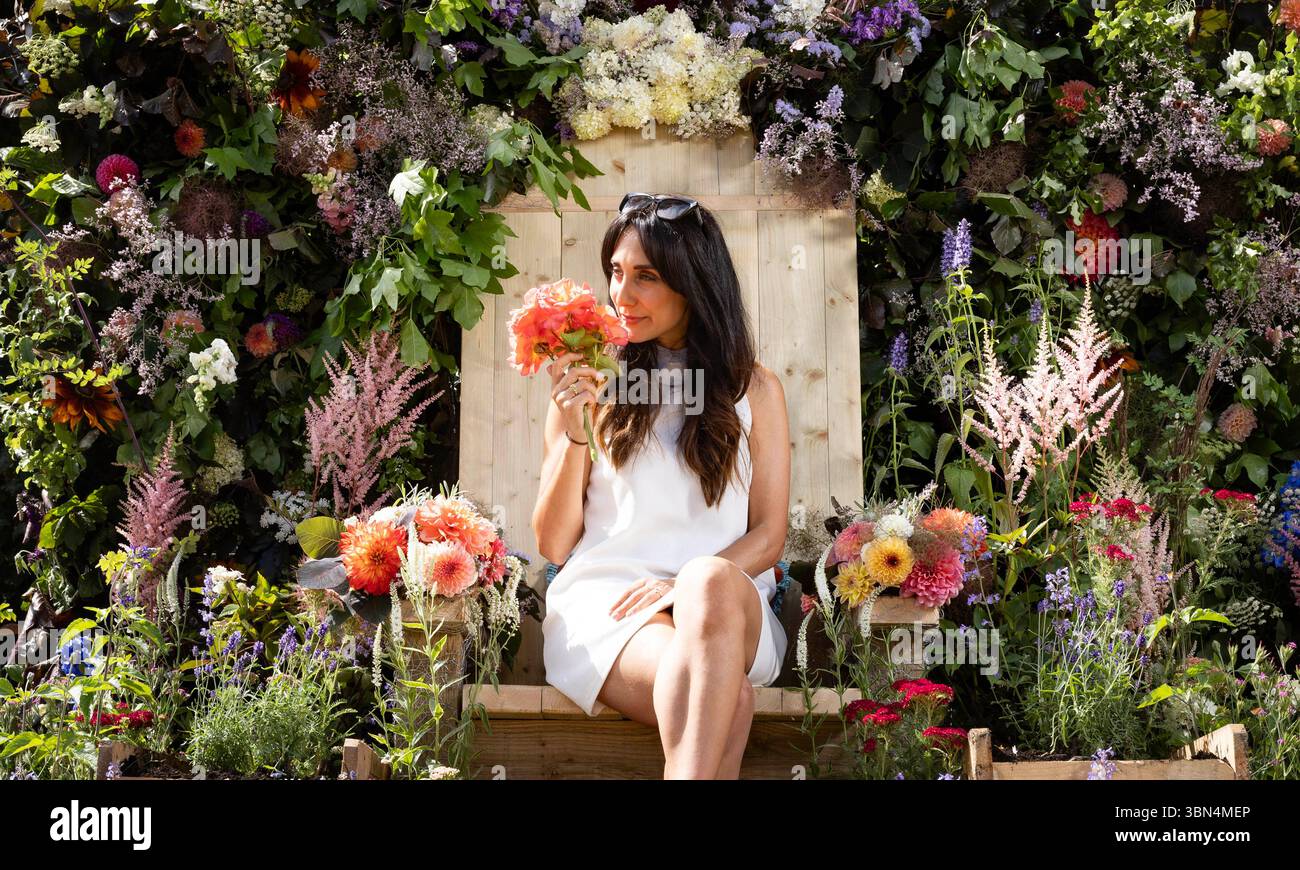 EDITORIAL USE ONLY Sara Kayat from London sits on the Living Throne ...