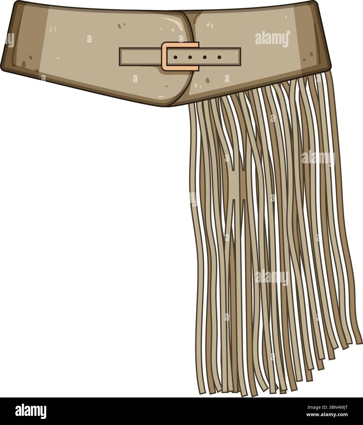 leather cowgirl belt cartoon vector illustration Stock Vector Image ...