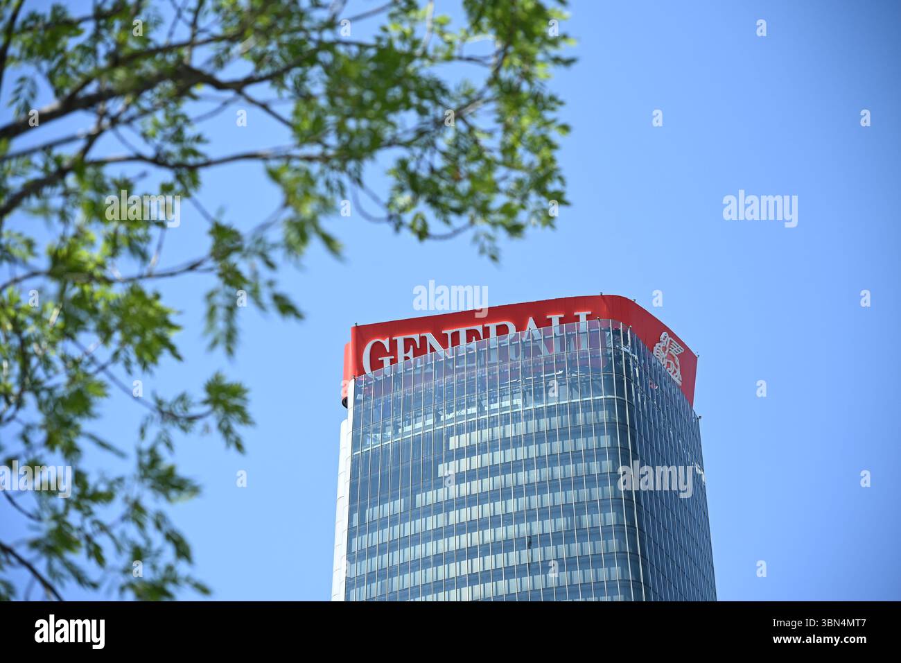 Milan, Italy. 30th June, 2025. the sign of the Generali insurance ...