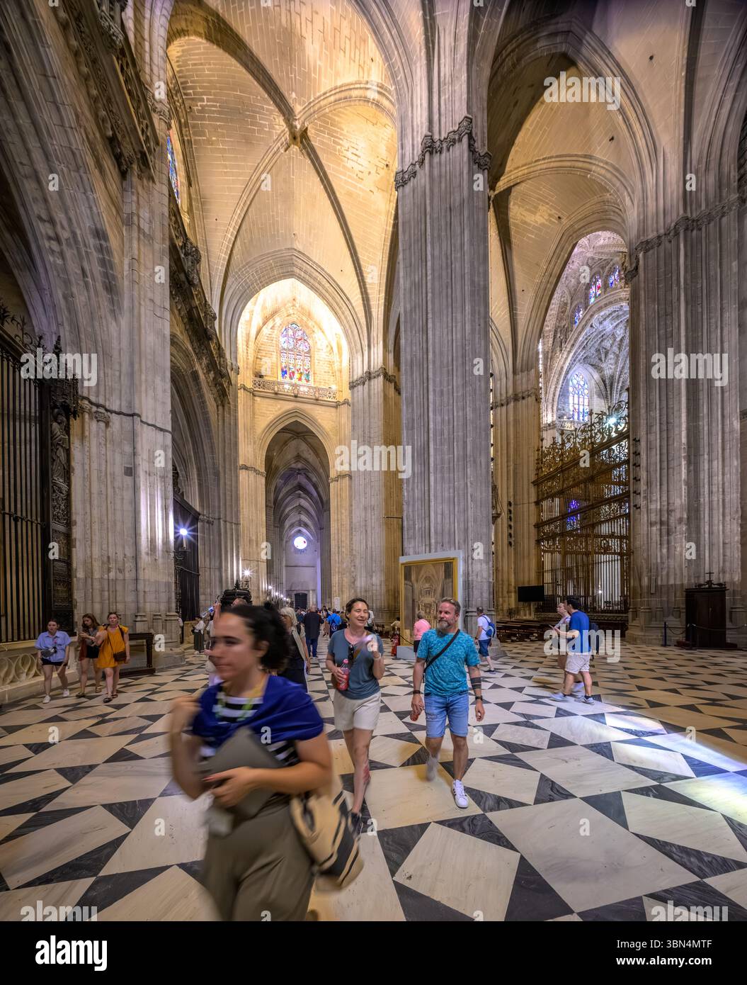 Seville, Spain, June 18 2025, Visitors admire the breathtaking ribbed ...