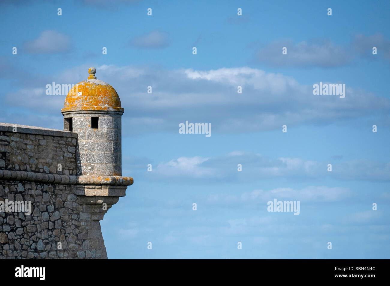 France. Bretagne. Morbihan. Port Louis. Citadel rampart. The Desmourier ...
