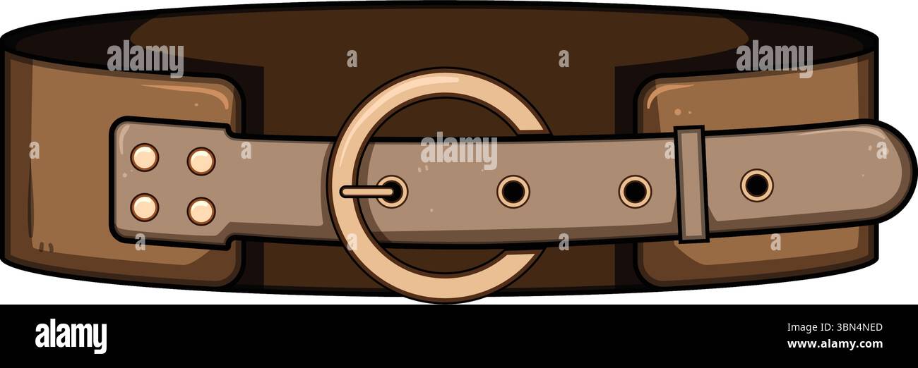 style cowgirl belt cartoon vector illustration Stock Vector Image & Art ...