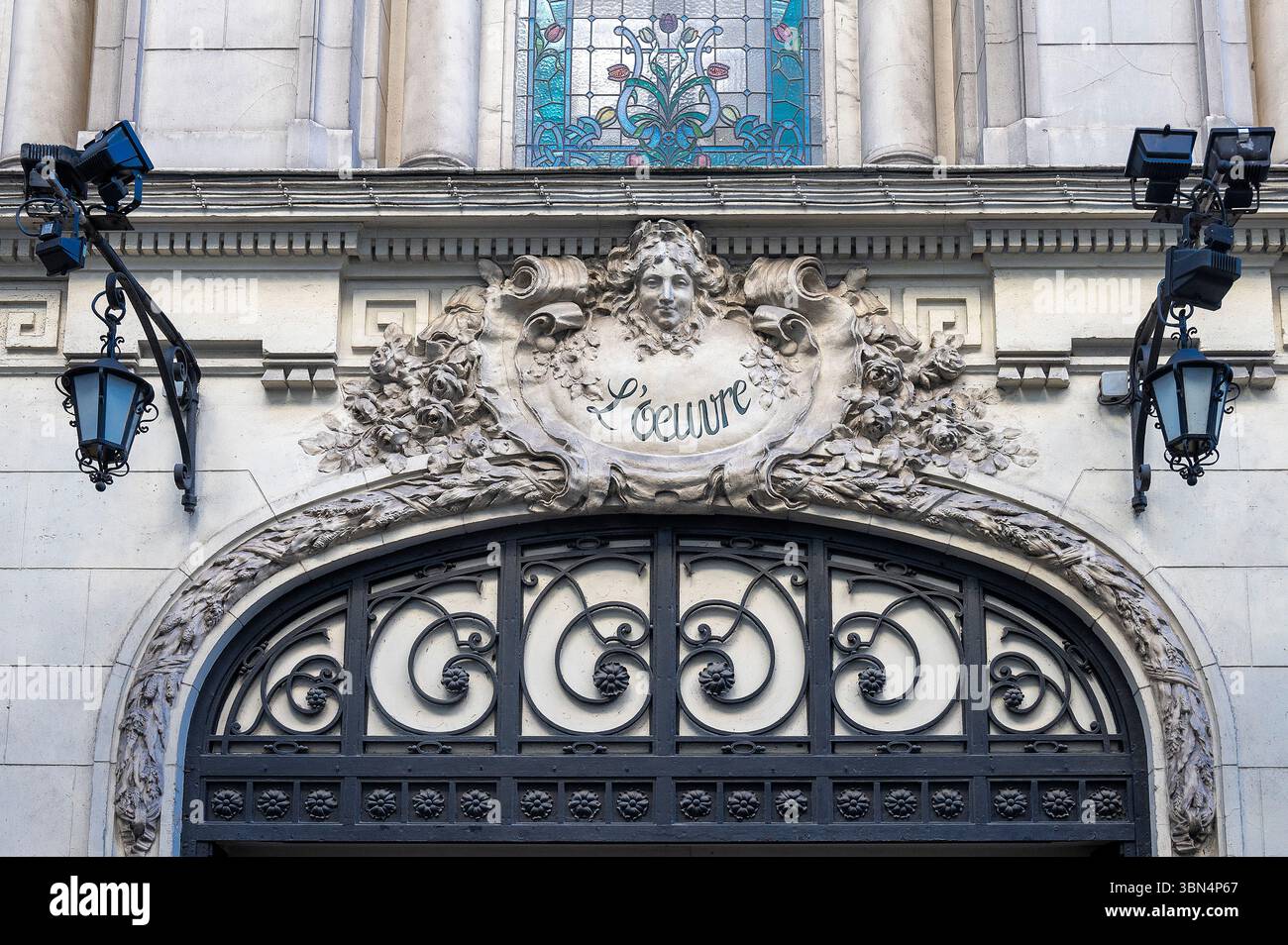 France. Paris. 9th arrondissement. The Cite Monthiers which houses the ...