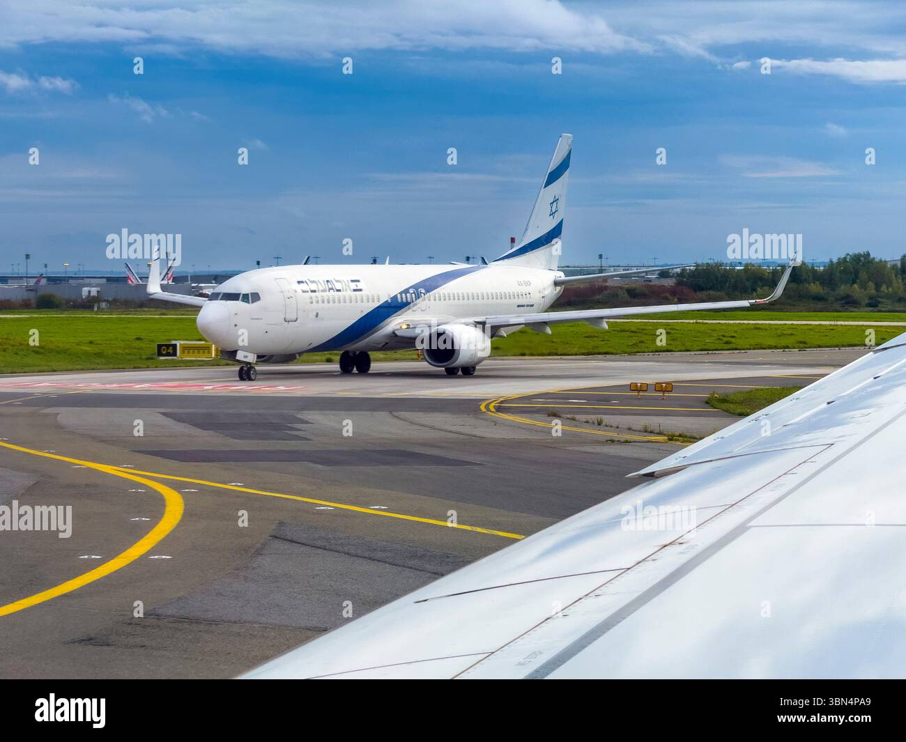 Paris, Ile-de-France, Charles de Gaulle airport, planes of the Israeli ...
