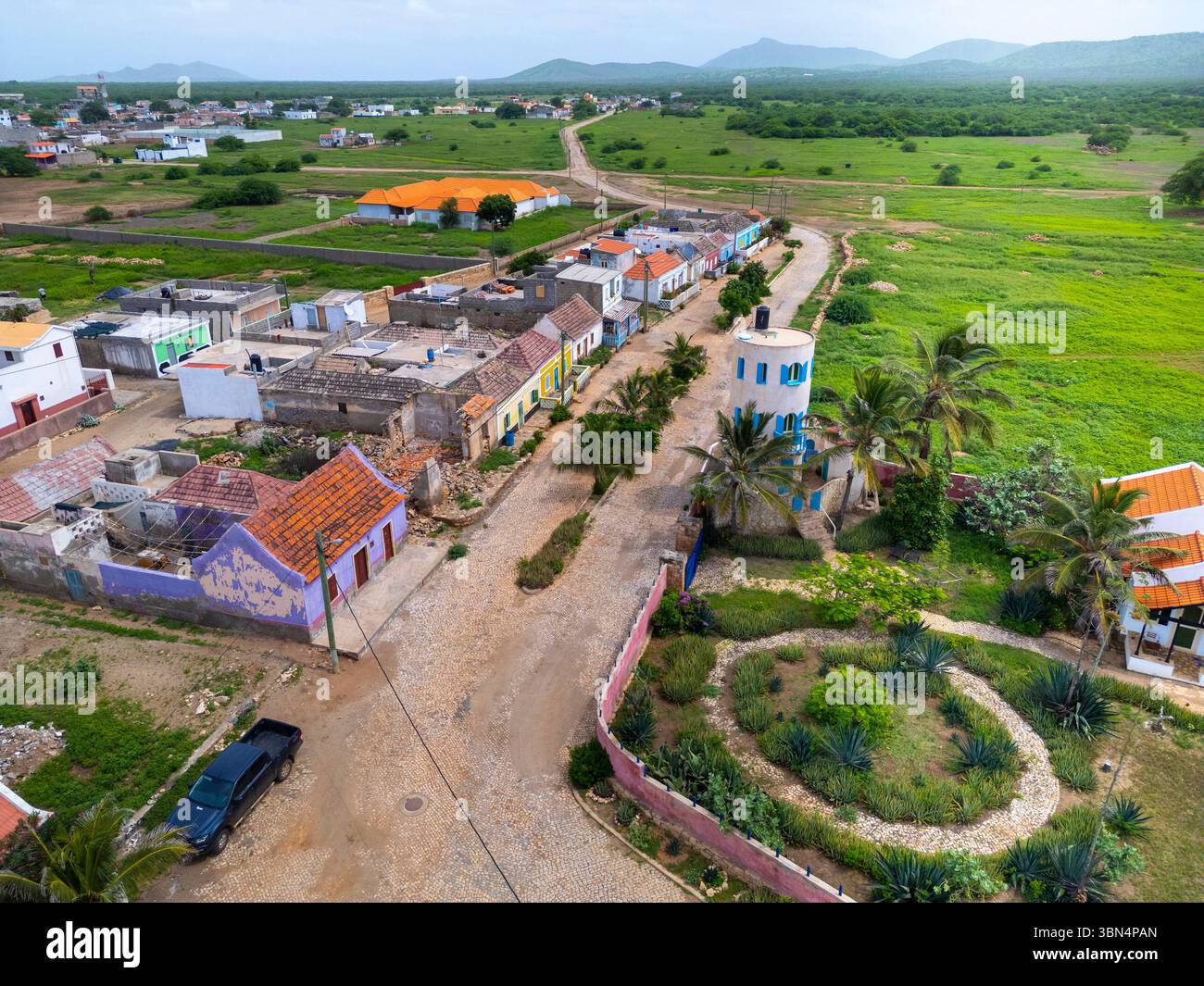 Africa, Cape Verde Island, Maio island. Calheta. Torre Sabina Stock ...