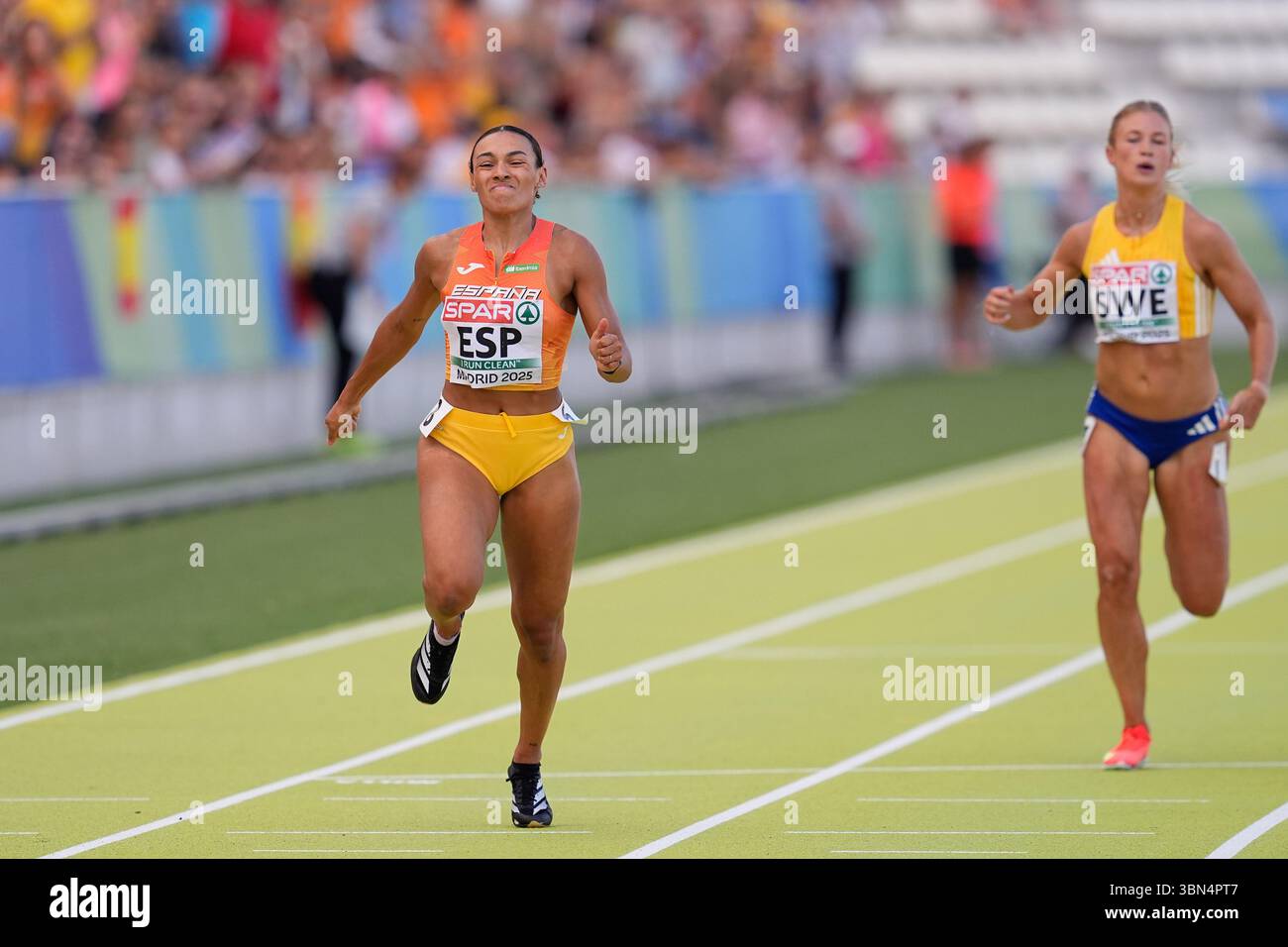 Jael Bestue of Spain 1st place, Womenâ??s 200m Final Heat A during the ...