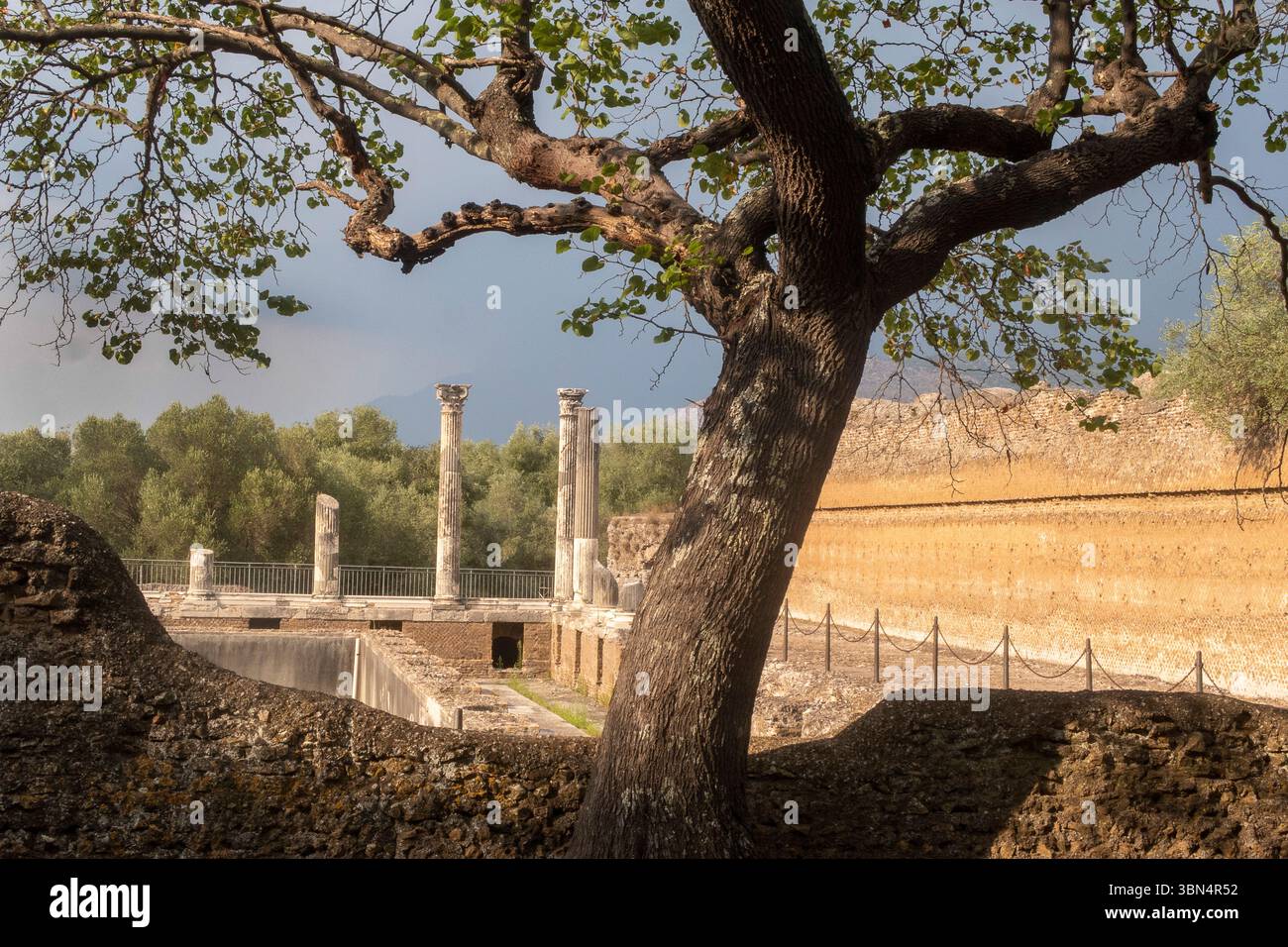 Italy. Latium. Tivoli. The ruins of Hadrian's Villa, built by the ...