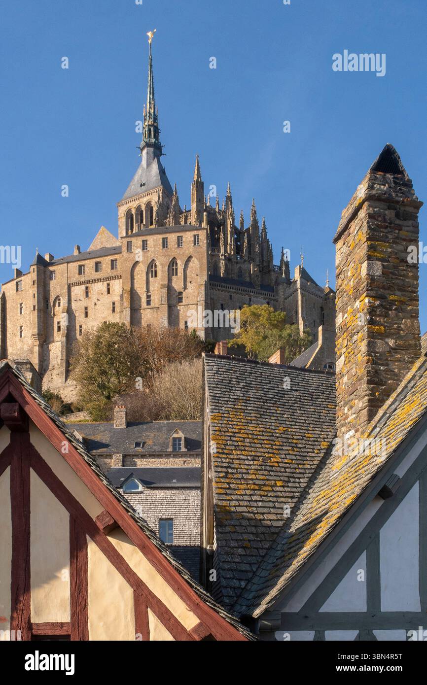France. Normandy. Manche. Mont Saint Michel Abbey. * France. Normandy ...