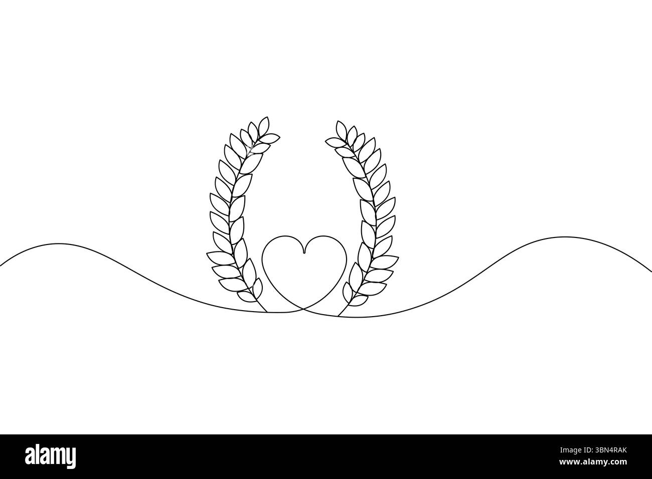 One line pizza slice drawing minimal style outline vector illustration ...