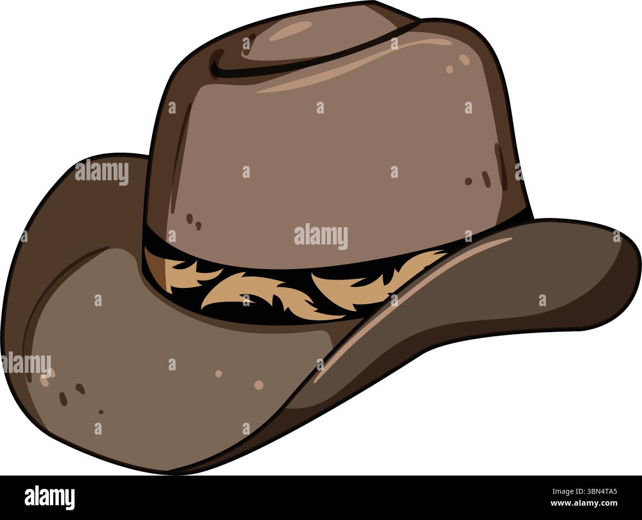 rodeo cowgirl hat cartoon vector illustration Stock Vector Image & Art ...