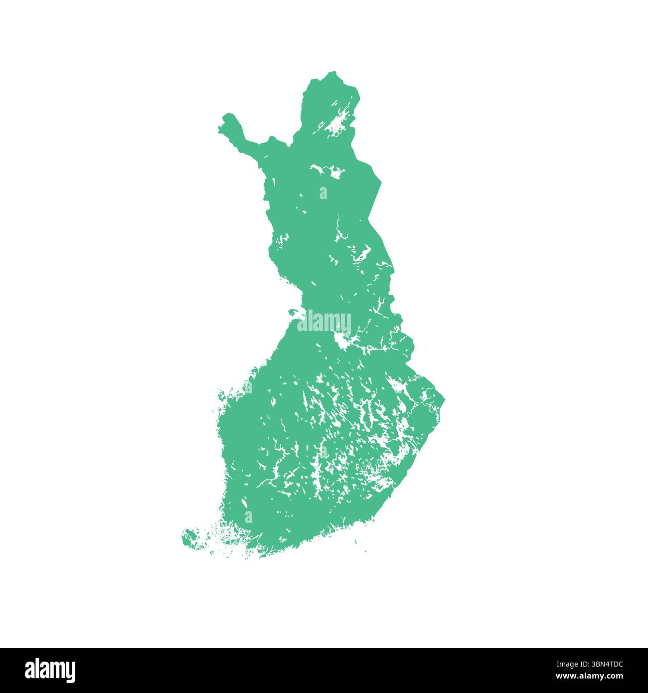Map of Finland, sign silhouette. World Map Globe. Vector Illustration ...