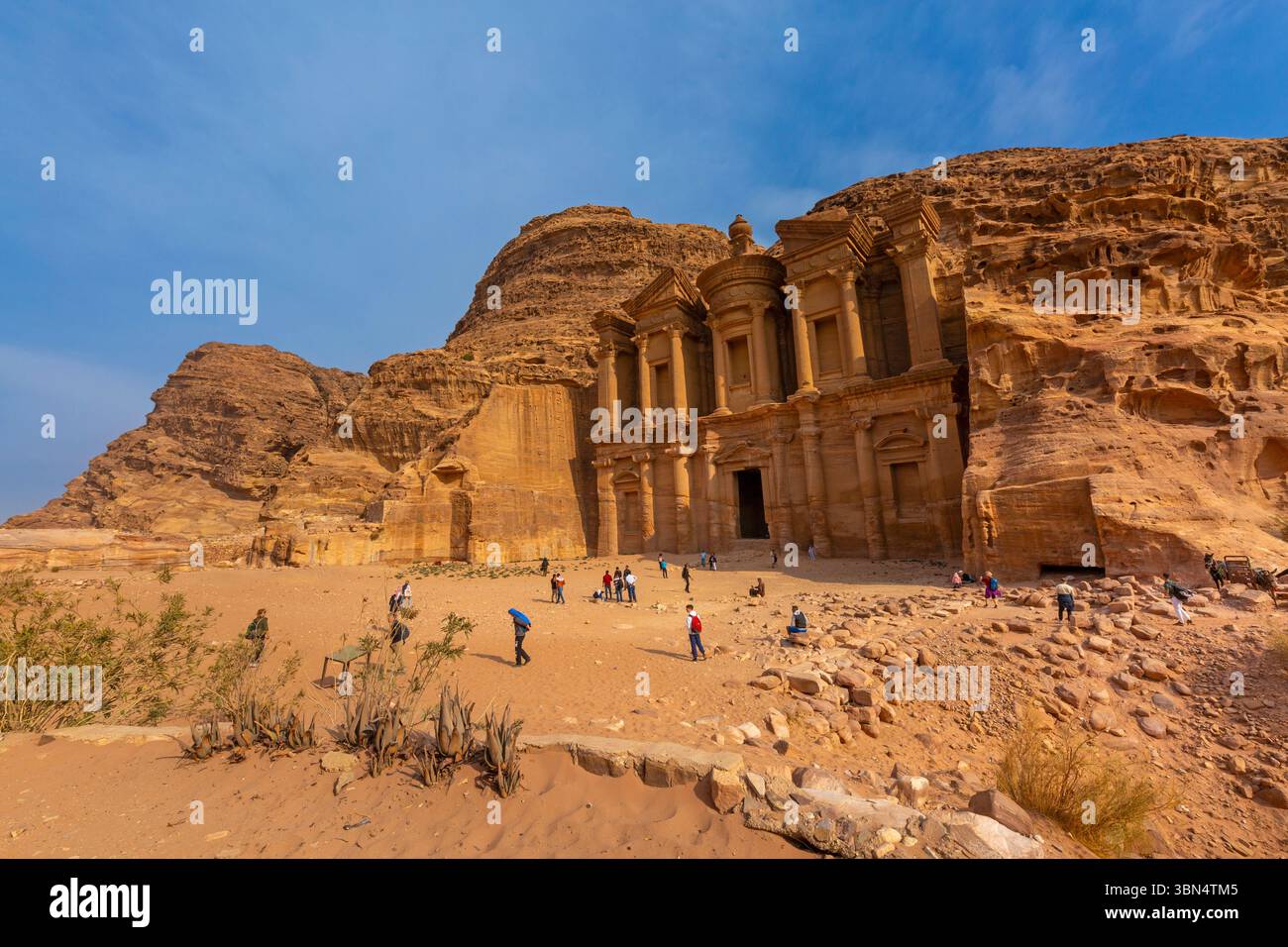 Jordan, Petra. The Monastery. El Deir Stock Photo - Alamy