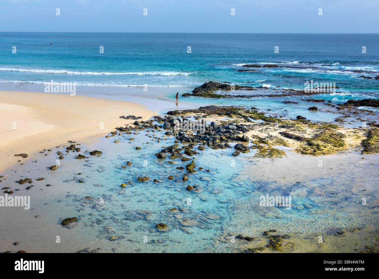 Africa, Cape Verde islands, Maio, Porto Ingles. Praia Ponta Preta Stock ...