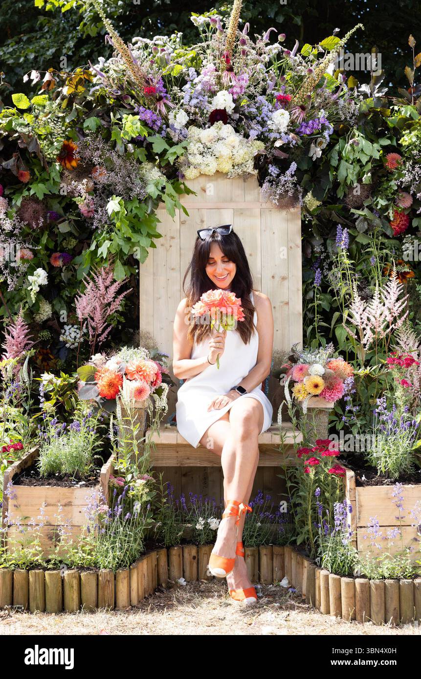 EDITORIAL USE ONLY Sara Kayat from London sits on the Living Throne ...