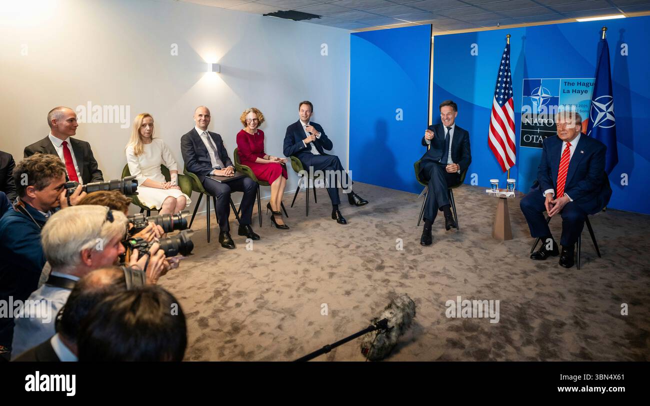 THE HAGUE, THE NETHERLANDS - 25 June 2025 - NATO Secretary General Mark ...