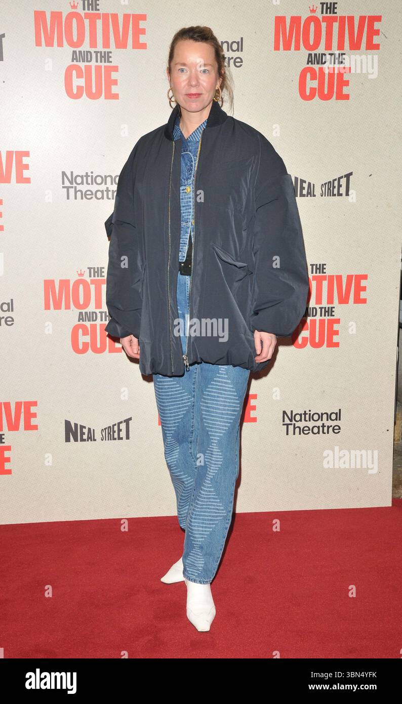 Anna Maxwell Martin at the "The Motive and the Cue" play press night ...