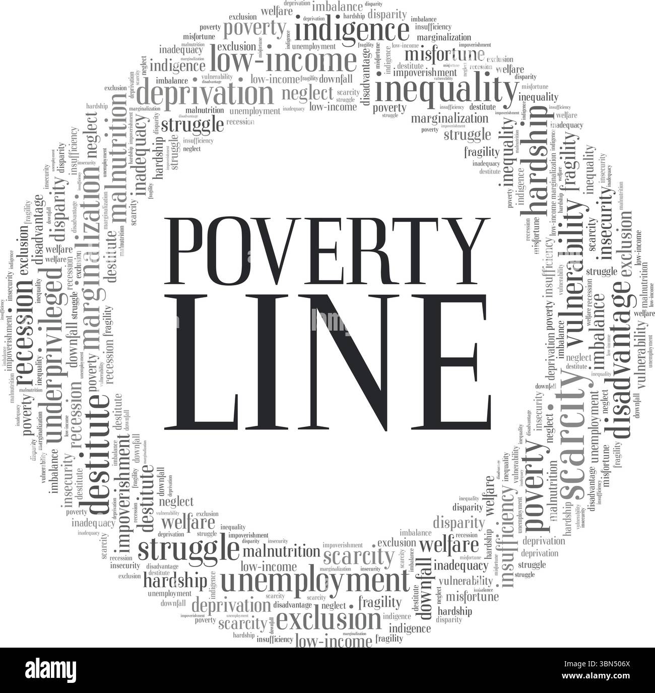 Poverty concept word cloud background Stock Vector Images - Alamy