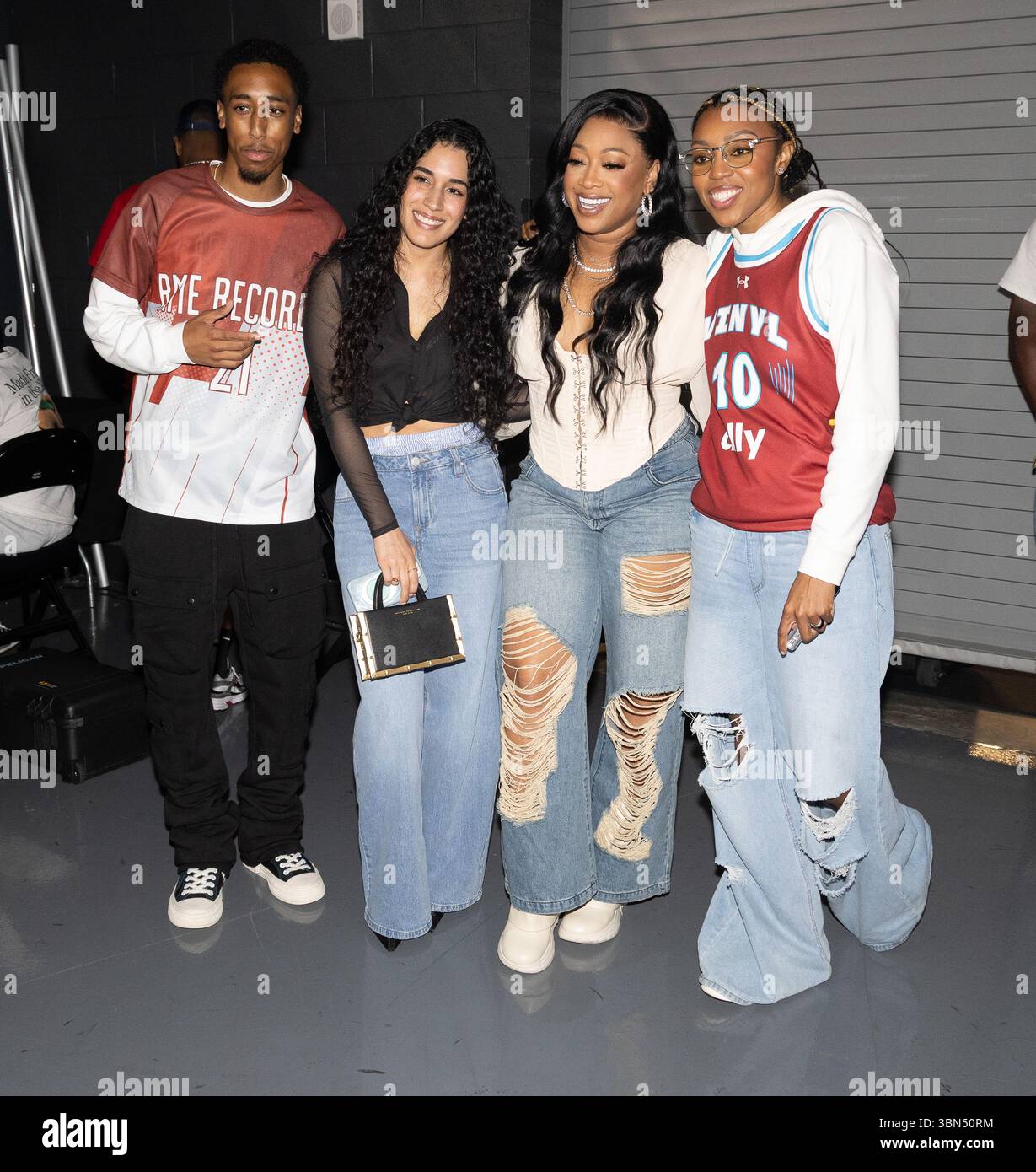 College Park, USA. 29th June, 2025. Rapper Trina poses for pictures ...