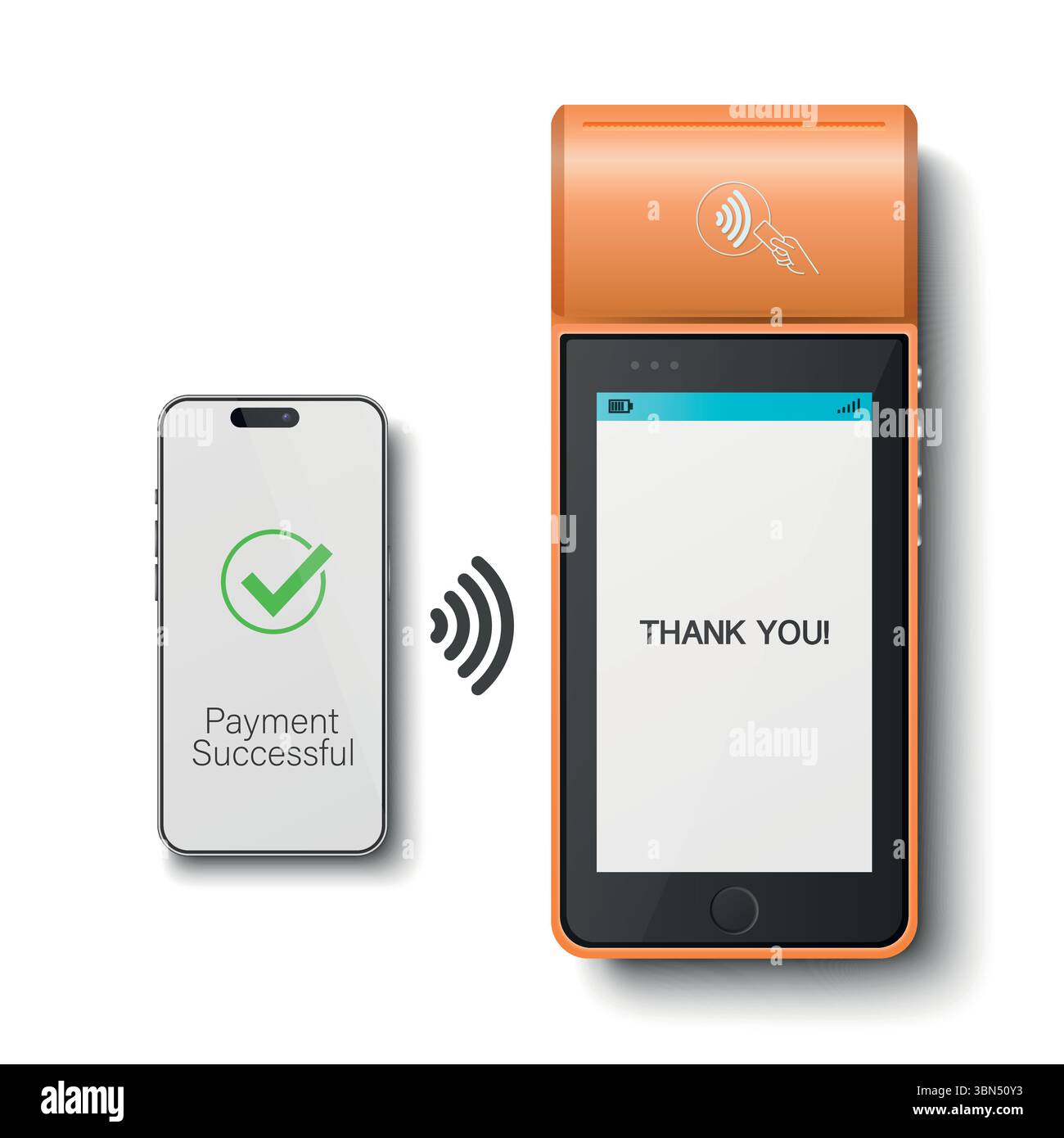 Closeup view smartphone credit Stock Vector Images - Alamy