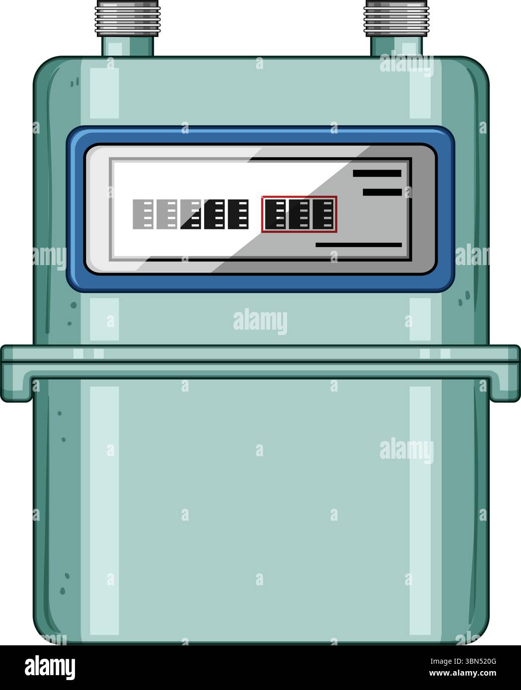 calibration gas meter cartoon vector illustration Stock Vector Image ...