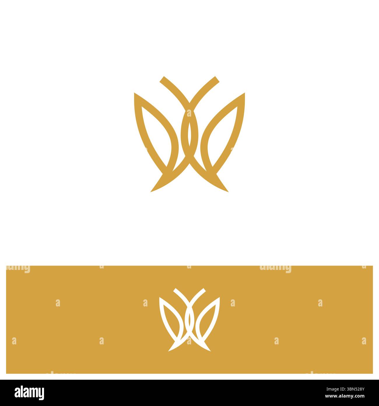 Outline style Butterfly modern logo icon design template flat. vector ...