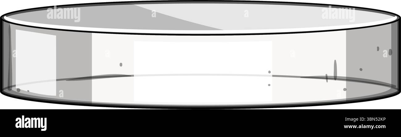 transparent glass platform cartoon vector illustration Stock Vector ...