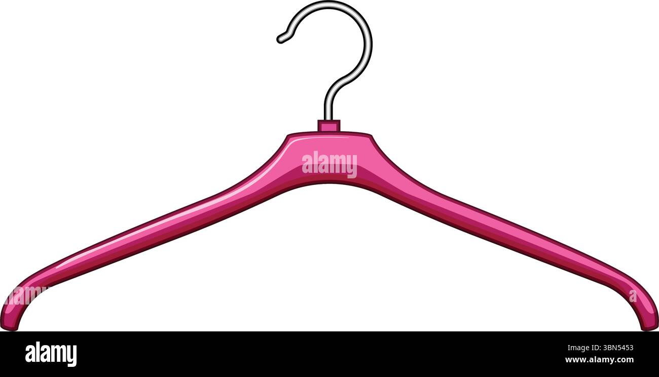 lightweight hanger plastic cartoon vector illustration Stock Vector ...