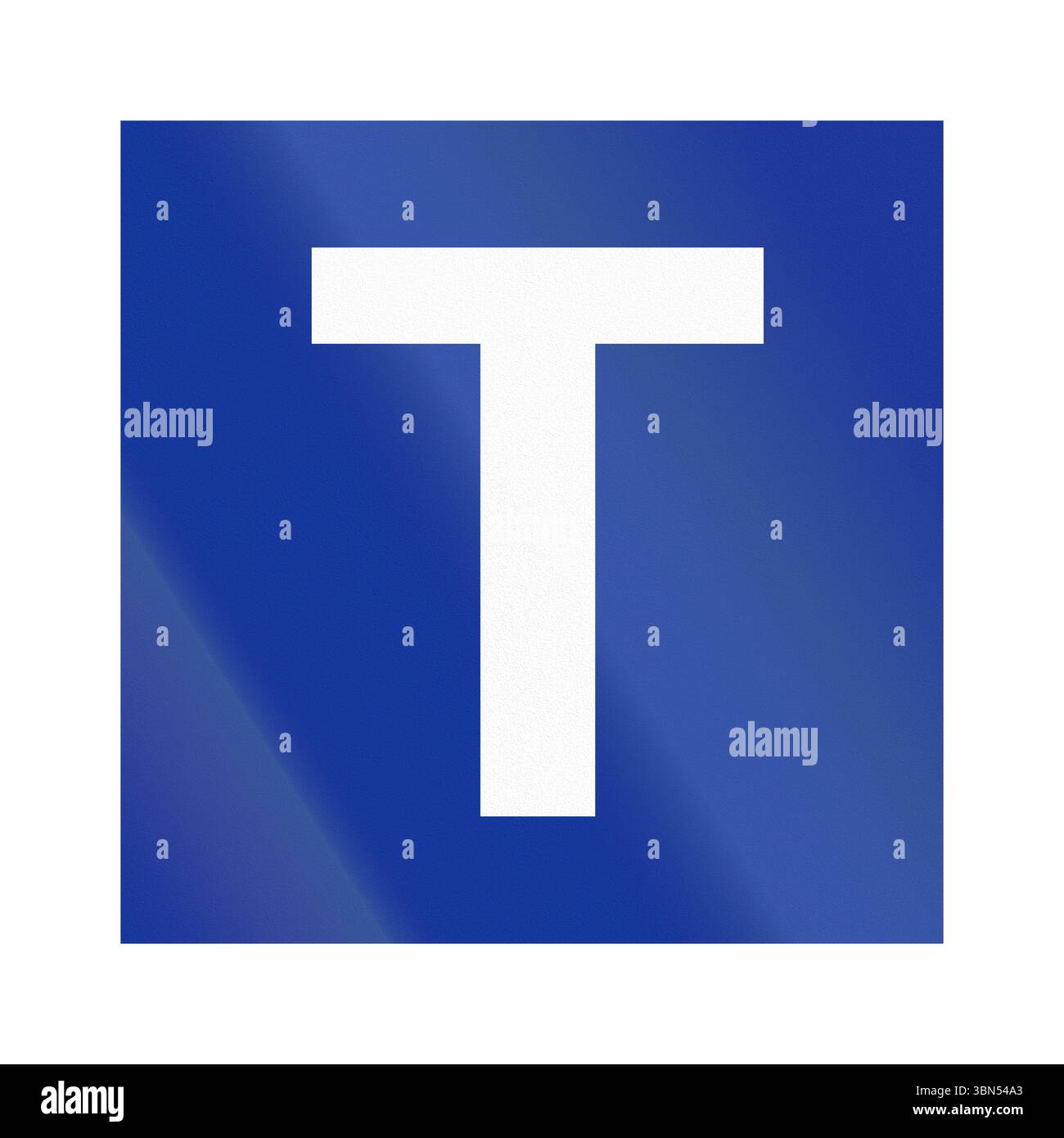Switch sign for trams in Germany - Track separator Stock Photo - Alamy
