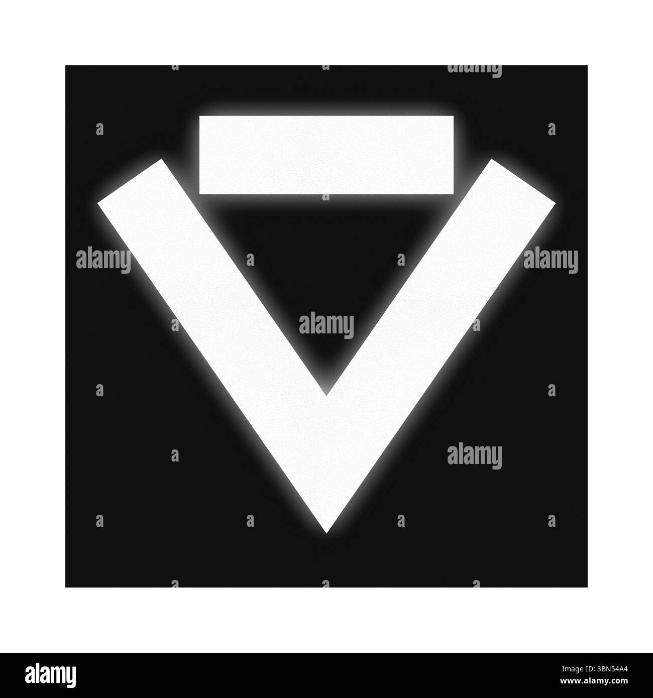 Switch signal for trams in Germany - Do not pass switch Stock Photo - Alamy