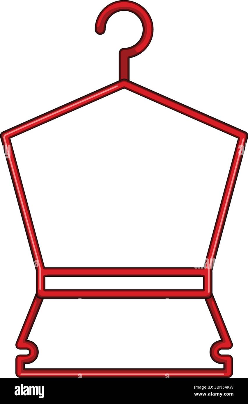 affordable hanger plastic cartoon vector illustration Stock Vector ...