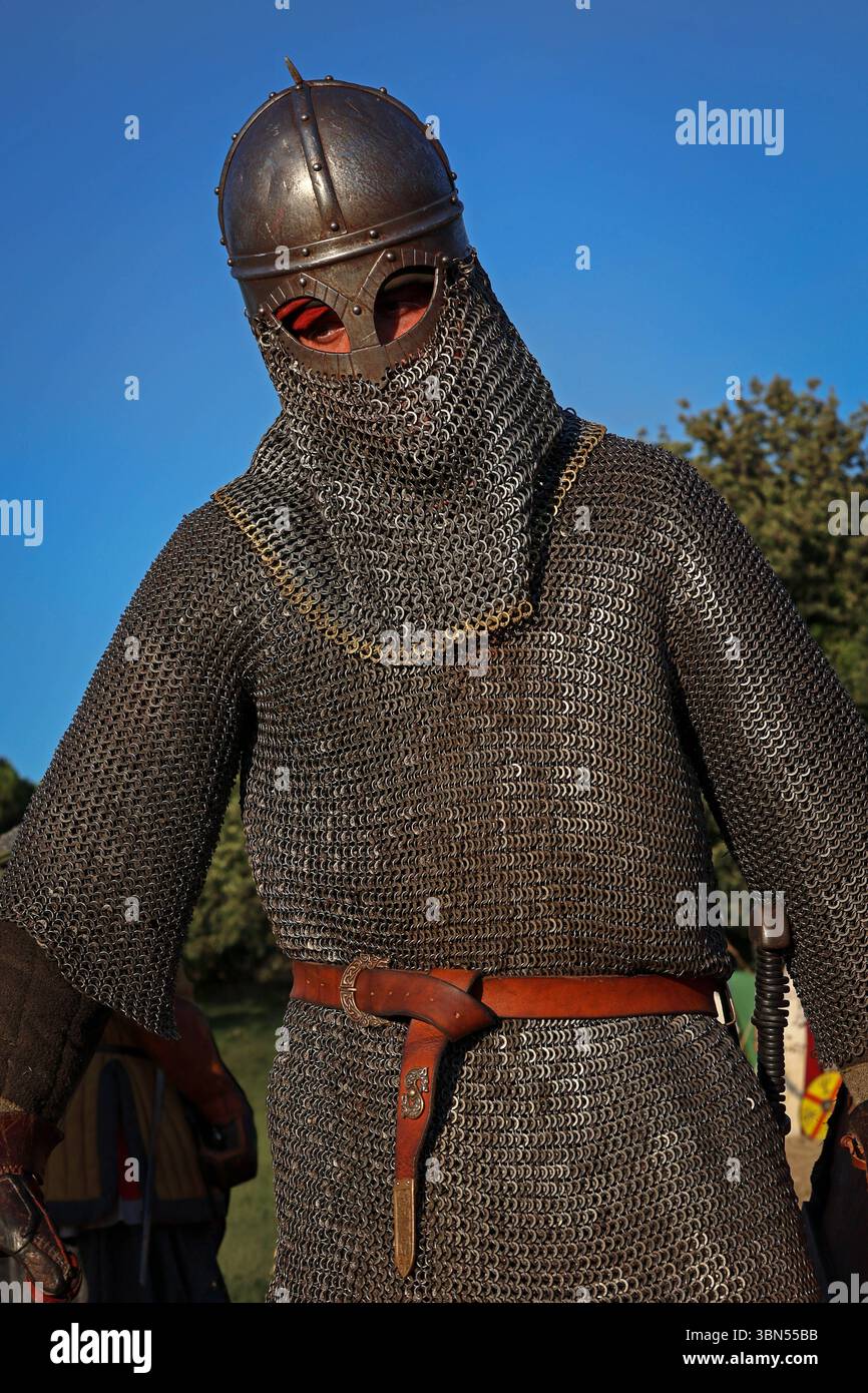 Drakkar Viking Fest, historical Viking reenactment. Ladispoli RM, Italy ...